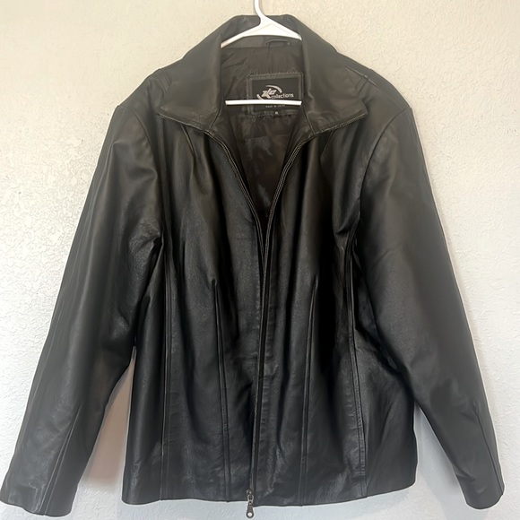KC Collections | Jackets & Coats | Kc Collections 0 Leather Jacket Xl ...